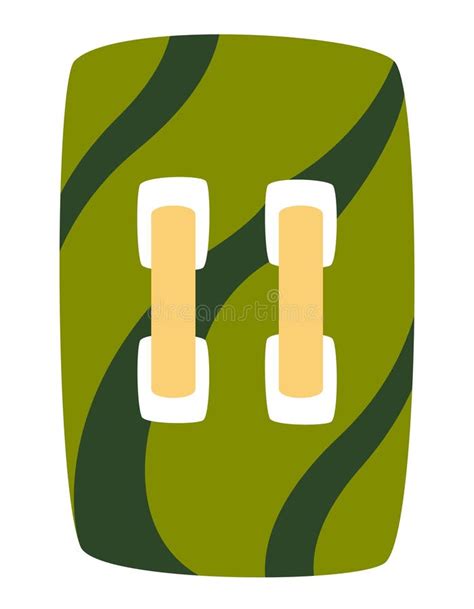 Rectangular Button In Flat Style Stock Vector Illustration Of Flat