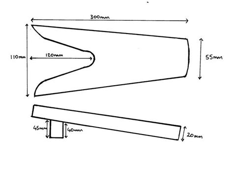 Wooden Boot Jack Template