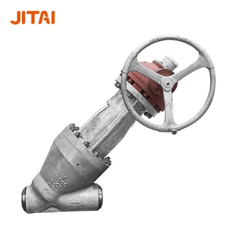 Buy High Pressure Y Pattern Cl2500 Lcb Bevel Gearbox Globe Valve From