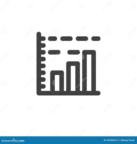 Bar Chart Analytics Line Icon Stock Vector Illustration Of Step Clipart 242383613