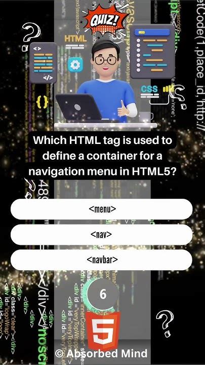Html Questions And Answers Html Tutorial For Beginners Quiz Mcq Html Coding Ict