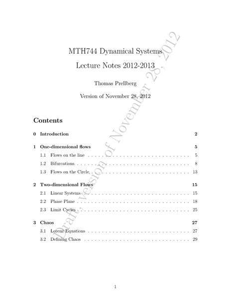 All Lecture Notes 2012 2013 012 28 2 Mth744 Dynamical Systems
