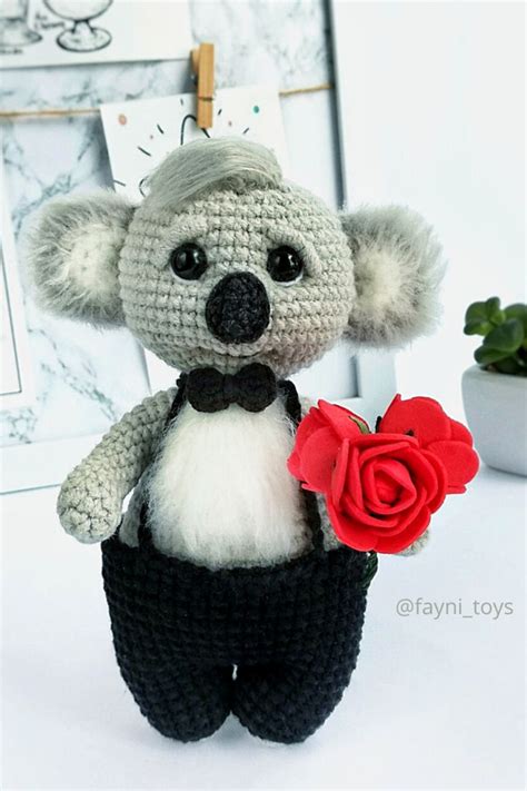 Cute Koala Amigurumi Toy Pattern Koala Crochet Pattern Pdf Etsy