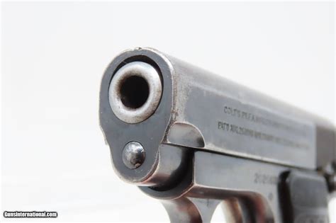 Colt Model 1908 25 Acp Semi Automatic Vest Pocket Self Defense Pistol
