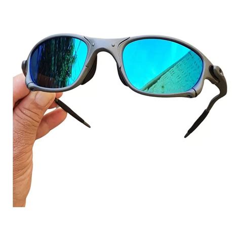 Oculos De Sol Doublex Azul Claro Juliet X Metal Pinado Polarizado