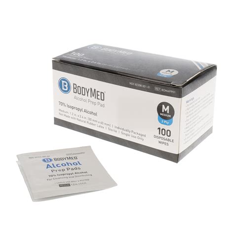 Bodymed Alcohol Prep Pads At