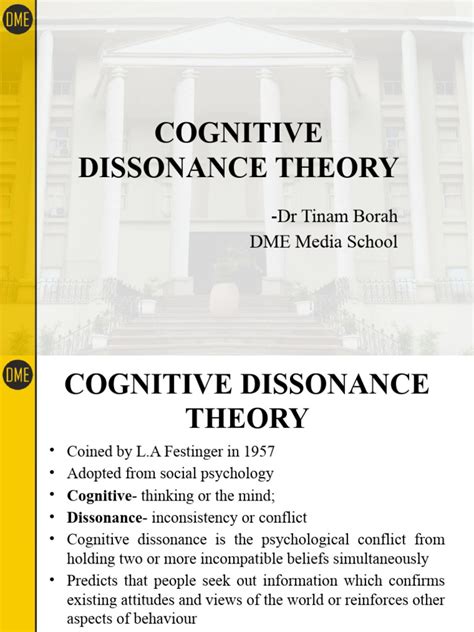 Cognitive Dissonance Theory Pdf