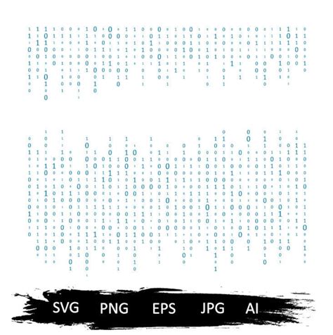 Matrix Svg Abstract Matrix Pattern Svg Binary Computer Code Etsy