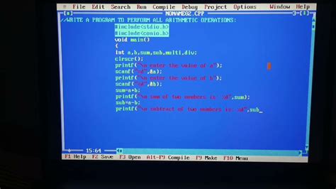Write A Program To Perform All Arithmetic Operations In C Language Youtube