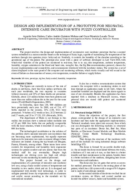 pdf design and implementation of a prototype for neonatal intensive