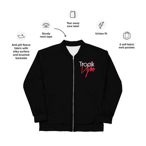 Unisex Jacket W Zipper Signature — Tropik Vybe