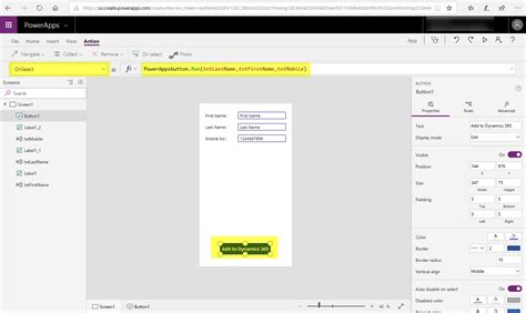 Power Apps Using Microsoft Flow To Create Dynamics Records