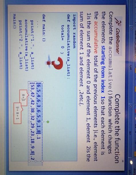 Solved Dulu فقرة 10 3 Coderunner Complete The Function