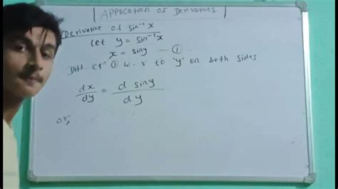 Derivative Of Sin Inverse X Youtube