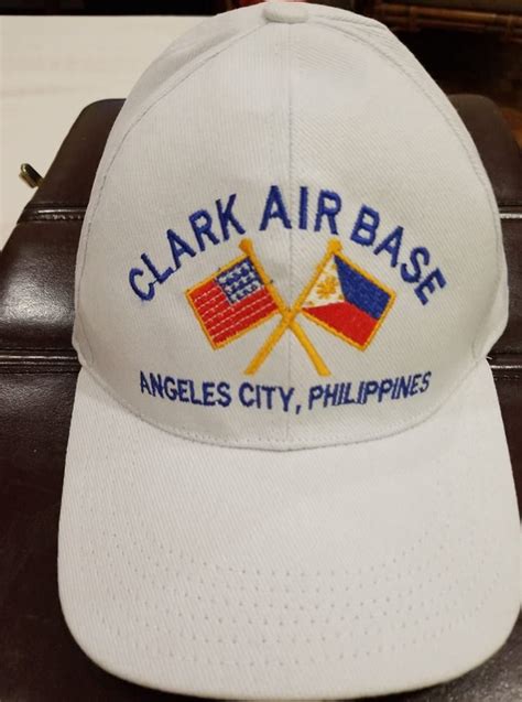 Streetwear Clark Air Base Angeles City Pi Wflags On A White Ballcap