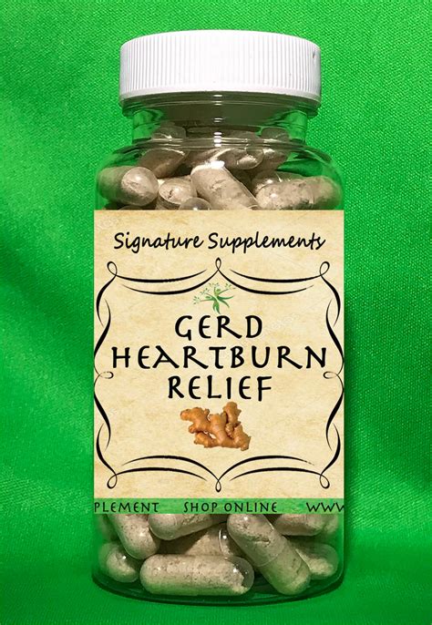 Gerd Heartburn Relief 100 Capsules Your Signature Supplements