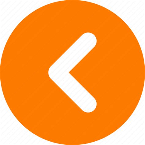 Arrow Move Left Orange Orange Arrow Slider Arrow Icon