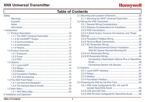 Honeywell XNX Universal Transmitter Technical Manual And Quick Start Manual English Etsy