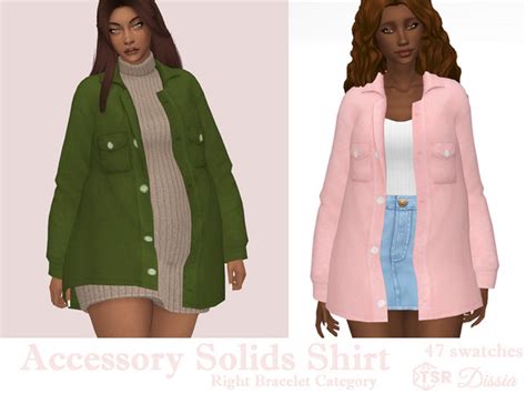 The Sims Resource Accessory Solids Shirt Recolor