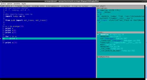 P Gina De Seraph Depurar C Digo Python Con Pudb