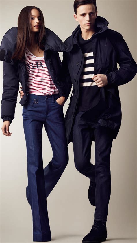 Lyst Burberry Indigo Flare Fit Jeans In Blue