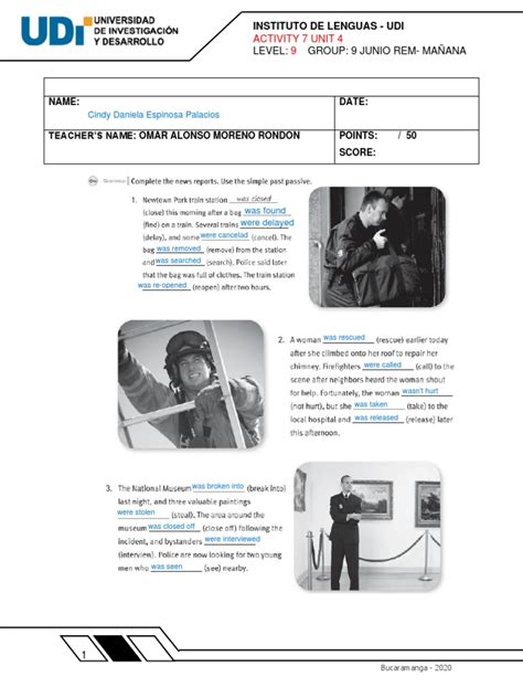 Activity 7 Unit 4 Level Junio Pdf