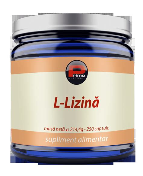 L-Lizina, 700 mg, 250 capsule - Primo Nutrition - MagazinulDvs