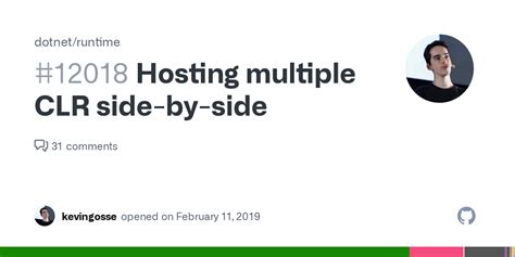 Hosting Multiple Clr Side By Side · Issue 12018 · Dotnetruntime · Github
