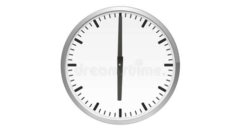 Animated Analog Clock Time Lapse On Black Background Stock Video