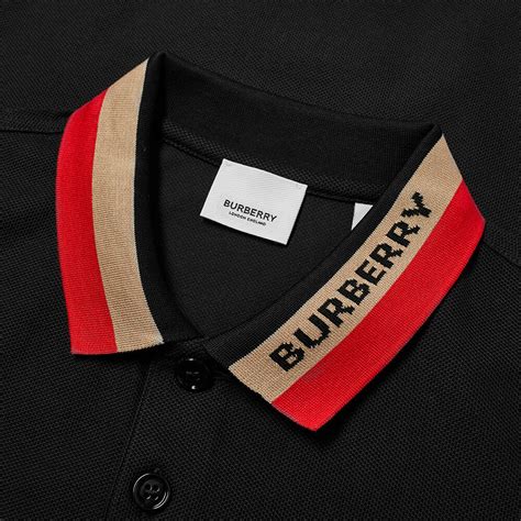 Burberry Mens Edney Polo Shirt In Black Burberry