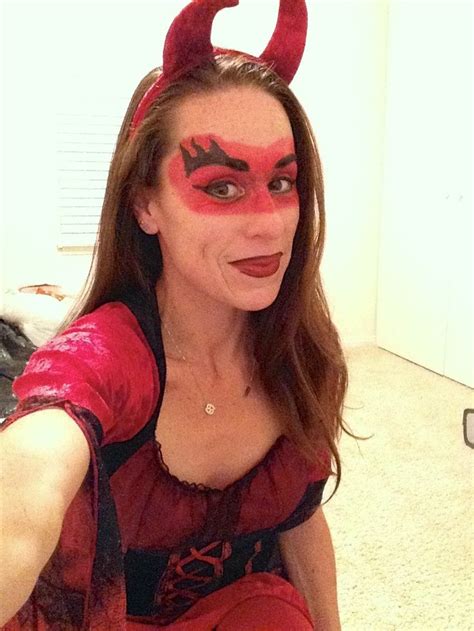 Easy Devil Makeup Tutorial With Black Eyeliner