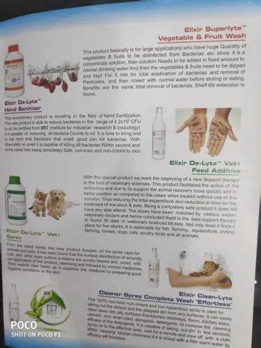 Fruit Vegetable Wash Food Sanitizer Liquid At Rs 155ml In Delhi Id