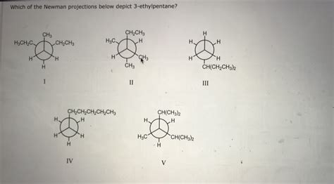 Answered Which Of The Newman Projections Below… Bartleby