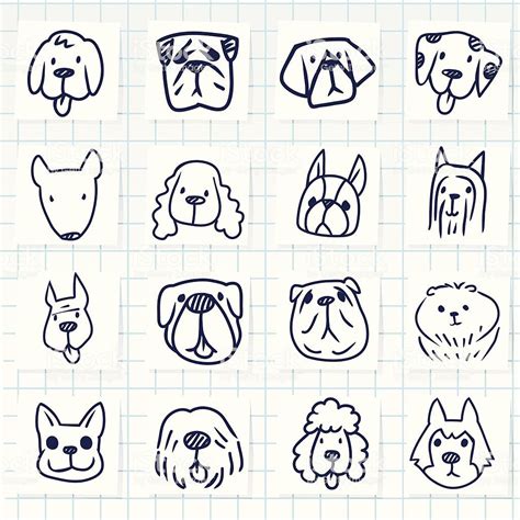 Vector File Of Doodle Dog Breed Icon Set Doodle Dog Dog Icon Animal