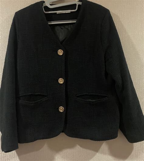 금장단추 노카라 트위드자켓 당근 중고거래