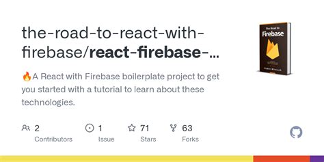 Github The Road To React With Firebasereact Firebase Authentication