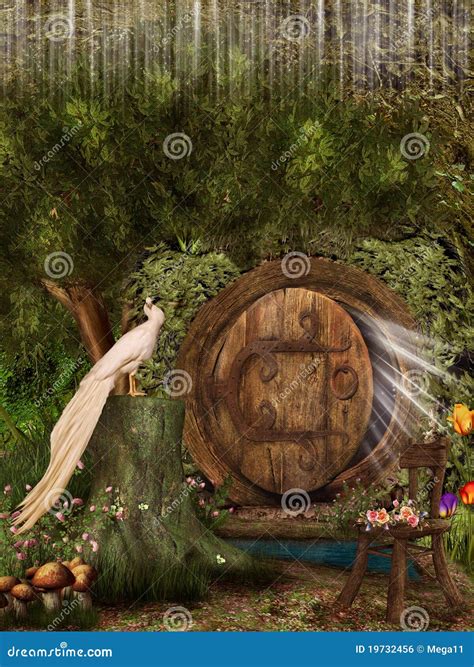 Magic door stock illustration. Illustration of color - 19732456
