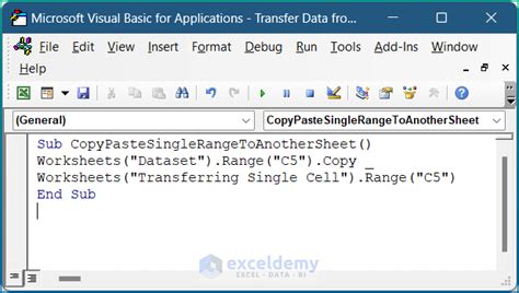 Effective Methods To Transfer Data From One Sheet To Another In Excel Using Macros