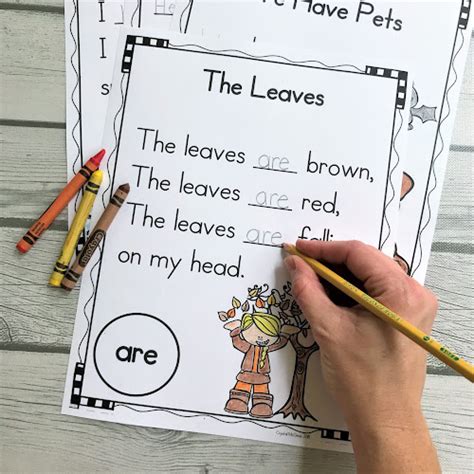 40 Sight Word Poems For Shared Reading Kindergarten Creations