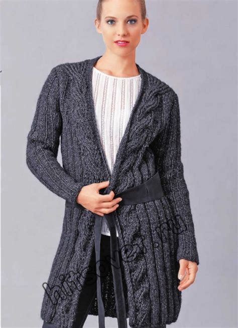 КАРДИГАНЫ ЖАКЕТЫ Hoodie Pattern Long Sweaters