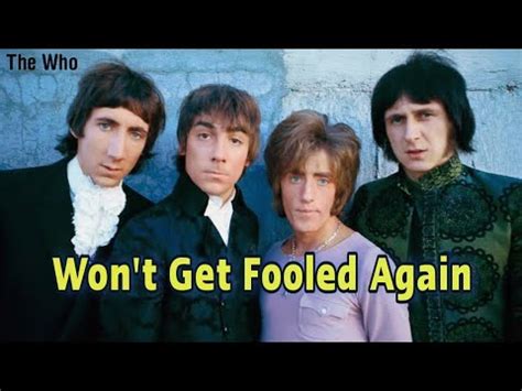 The Who Won T Get Fooled Again Lyrics YouTube
