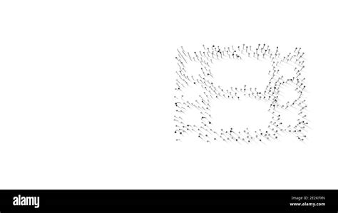 3d Rendering Symbol Of Film Strip Wrapped In Gold Thermal Foil Plate On Dark Blue Background