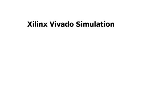 Digital Logic Circuit 6 2 전자기학 Xilinx Vivado Simulation Run Vivado