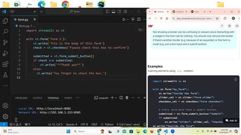 How To Create A Form In Streamlit With A Checkbox And Submit Button Youtube