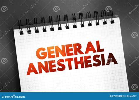 General Anesthesia Combination Of Medications That Put You In A Sleep