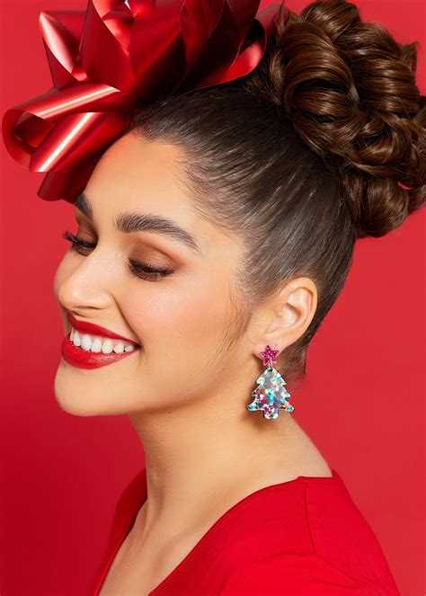 Shop Christmas Tree Earrings In Multi Accessories Taking Shape Au