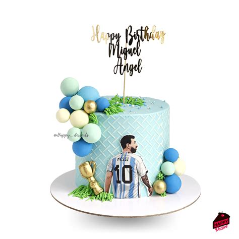 Pastel Argentina Messi Happy Dessert Pastel Argentina Messi