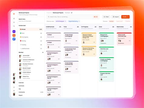 Tasktask Project Management Dashboard 📌 By Panda Design 🐼 For