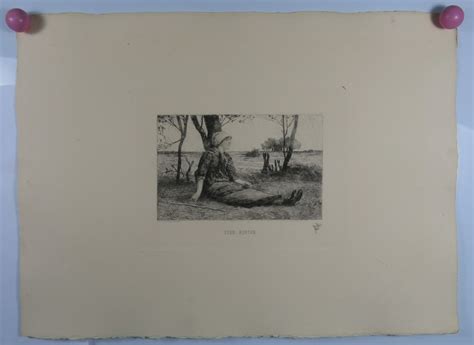 Ernst Witkamp Ernst Witkamp Ets Even Rusten Verkocht Kunstveilingnl