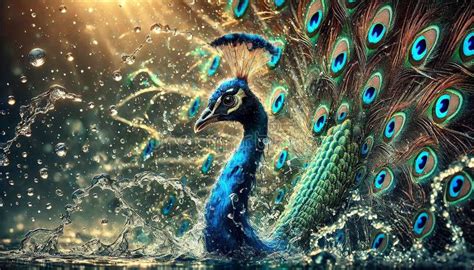 Abstract Peacock In A Color Explosion Stock Illustration Illustration